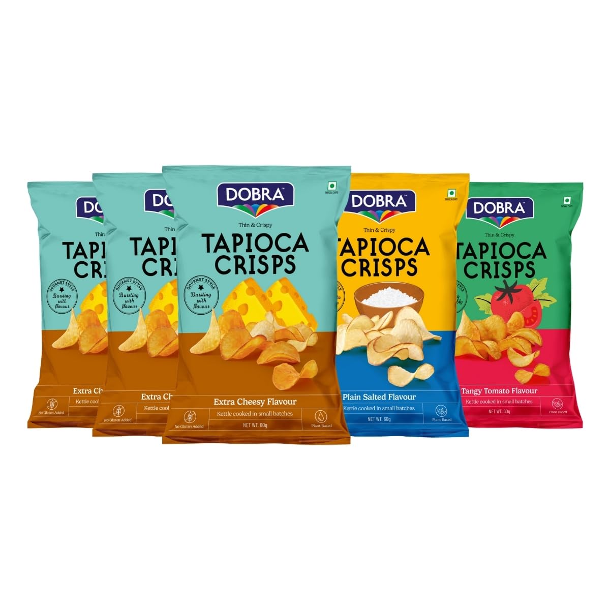 Dobra Tapioca Crisps - Cheesy Time Combo | Cassava Chips | Assorted ...