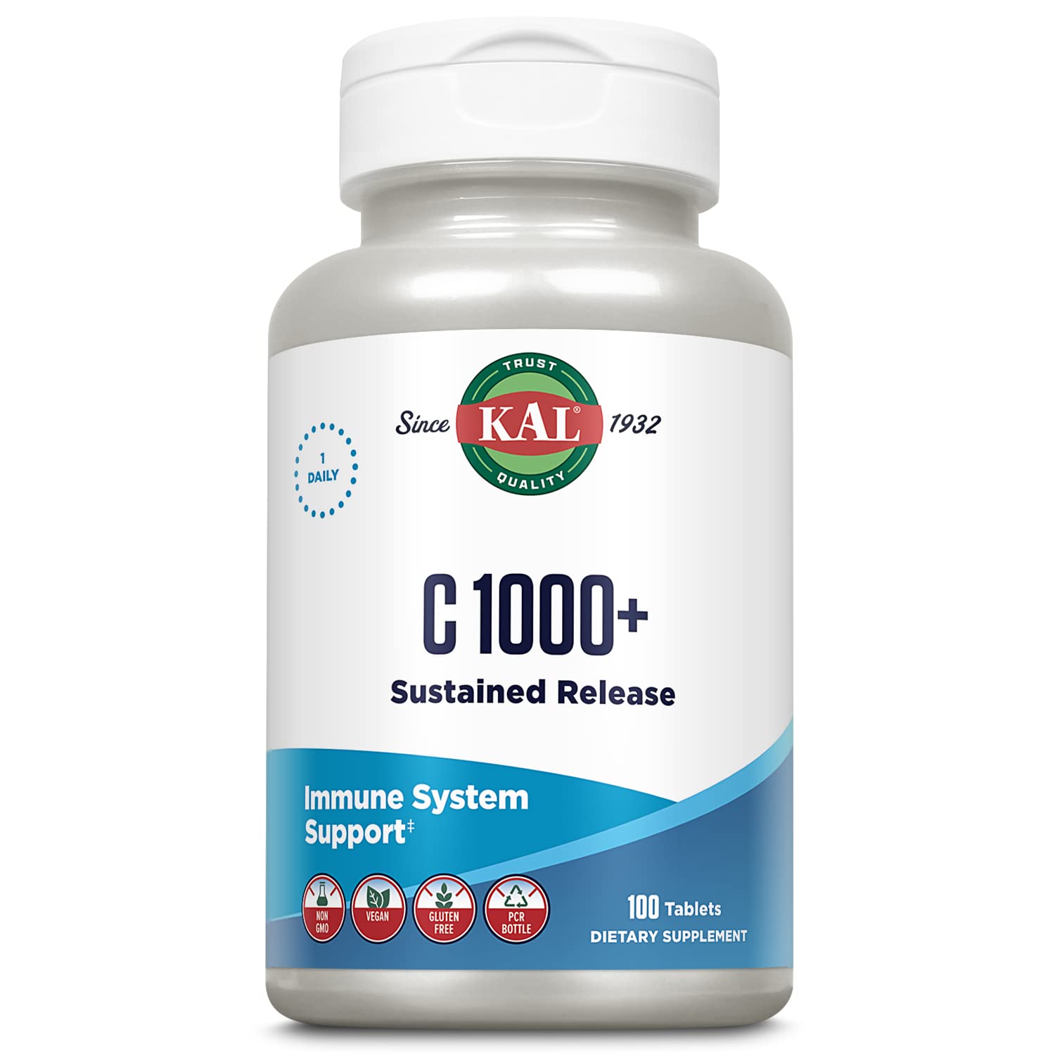 Amazon.com: KAL C-1000 Plus Sustained Release Tablets, 1000 mg, 100 ...