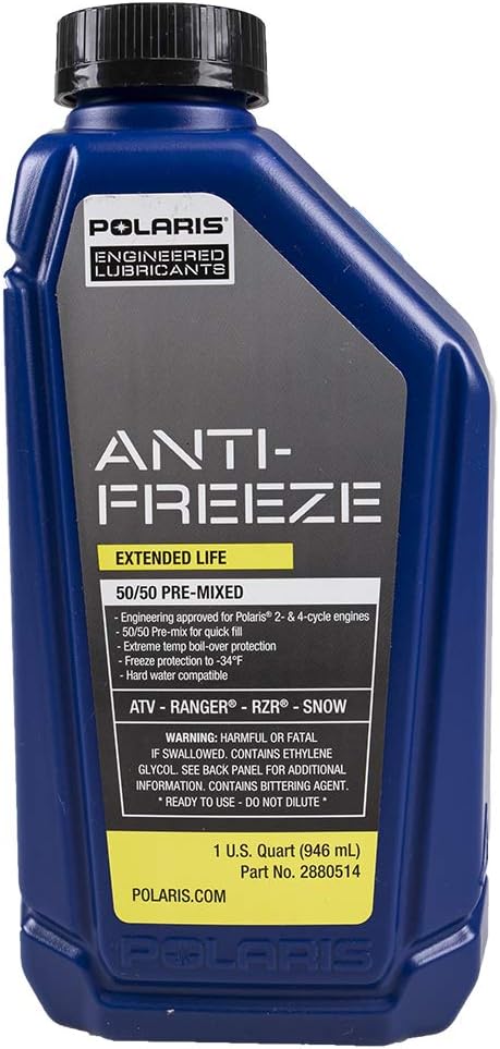 Polaris 50/50 Premix Extended Life Antifreeze, Snowmobiles and ORV ...