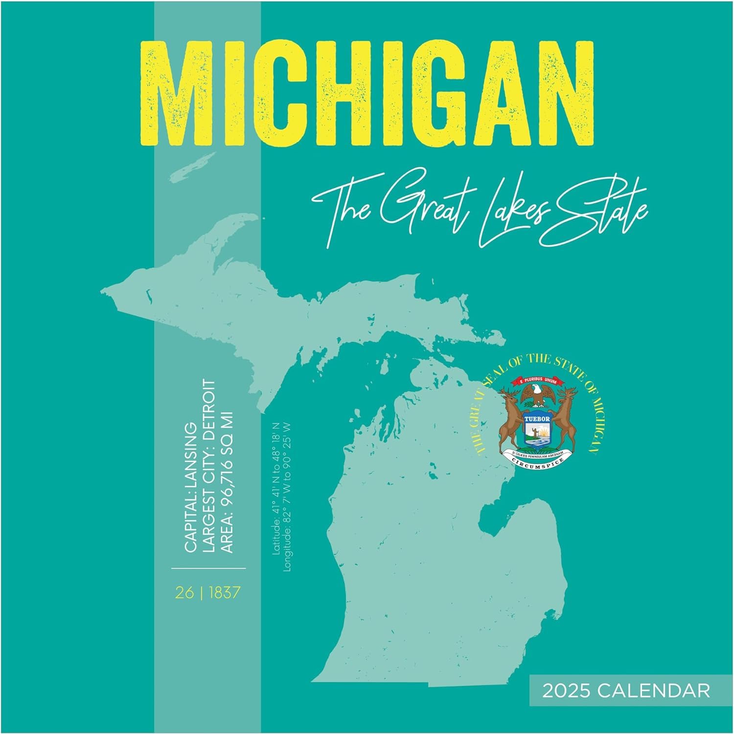 Amazon.com: TF PUBLISHING 2025 Home: Michigan Wall Calendar - Large ...