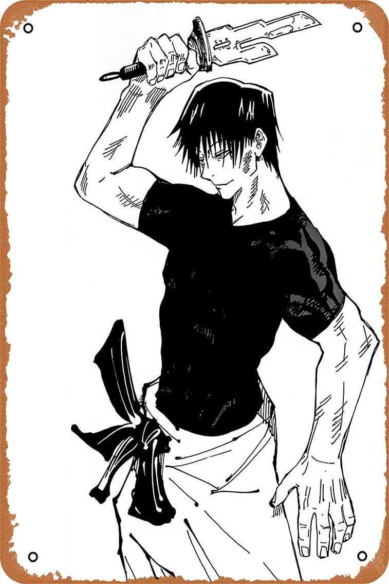 Amazon.com : Zuhhgii Retro Tin Sign Toji Fushiguro Vintage Metal Signs ...