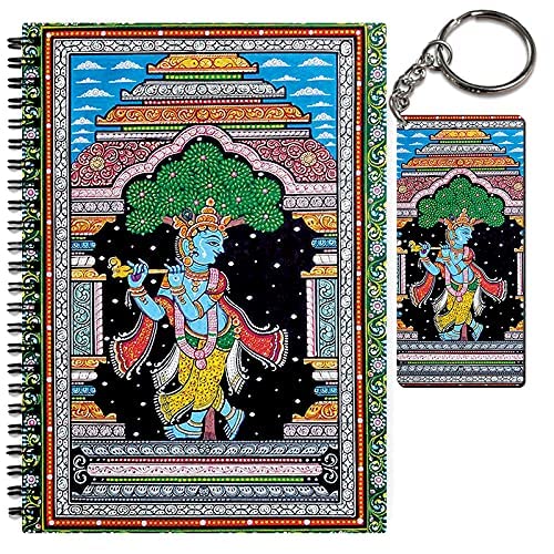 CRAFT MANIACS KRISHNA JI BEADS ART PRINTED A5 160 RULED PAGES NOTEBOOK ...