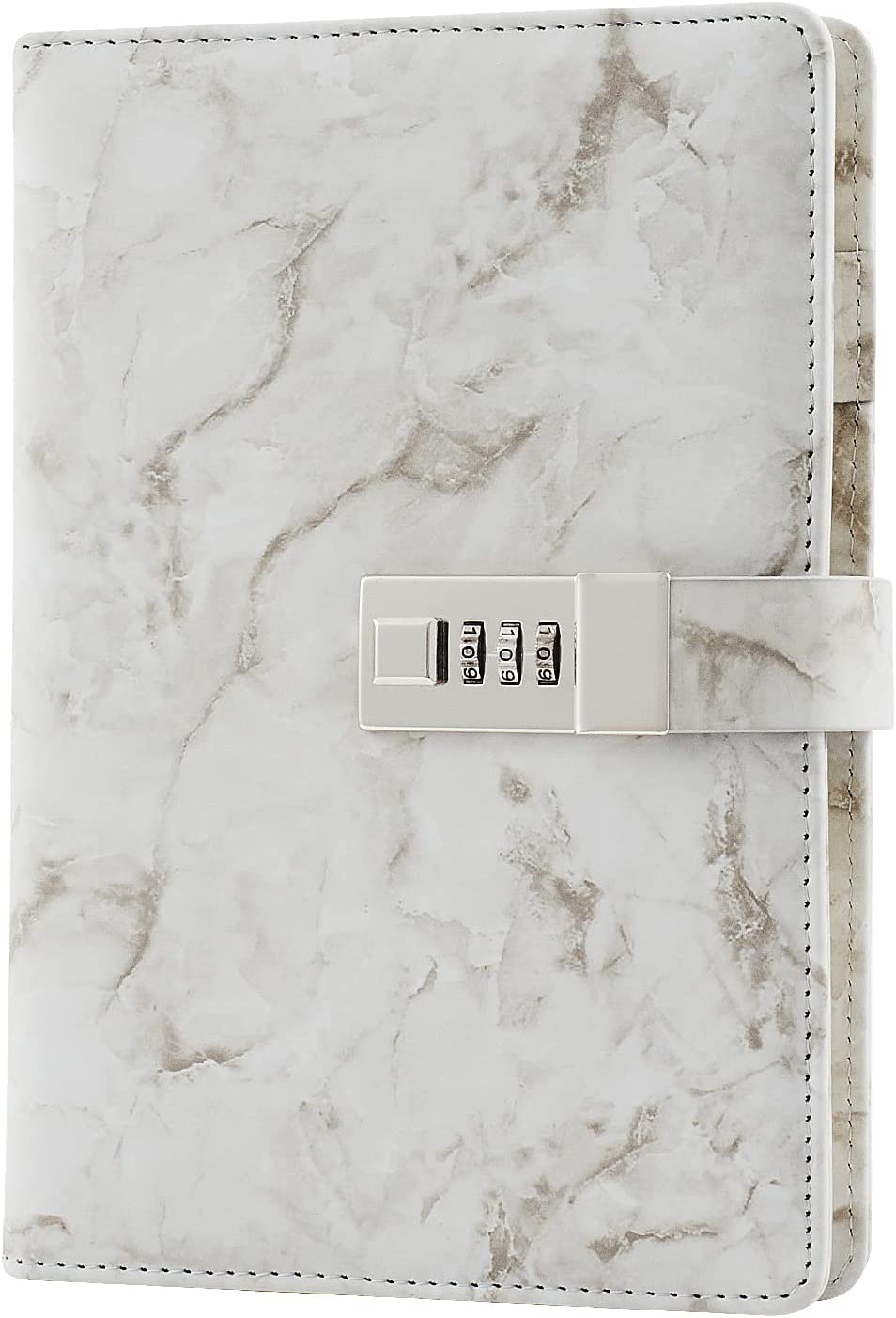 XAMILE Marble Diary with Lock for Girls and Women Secret Journal with ...
