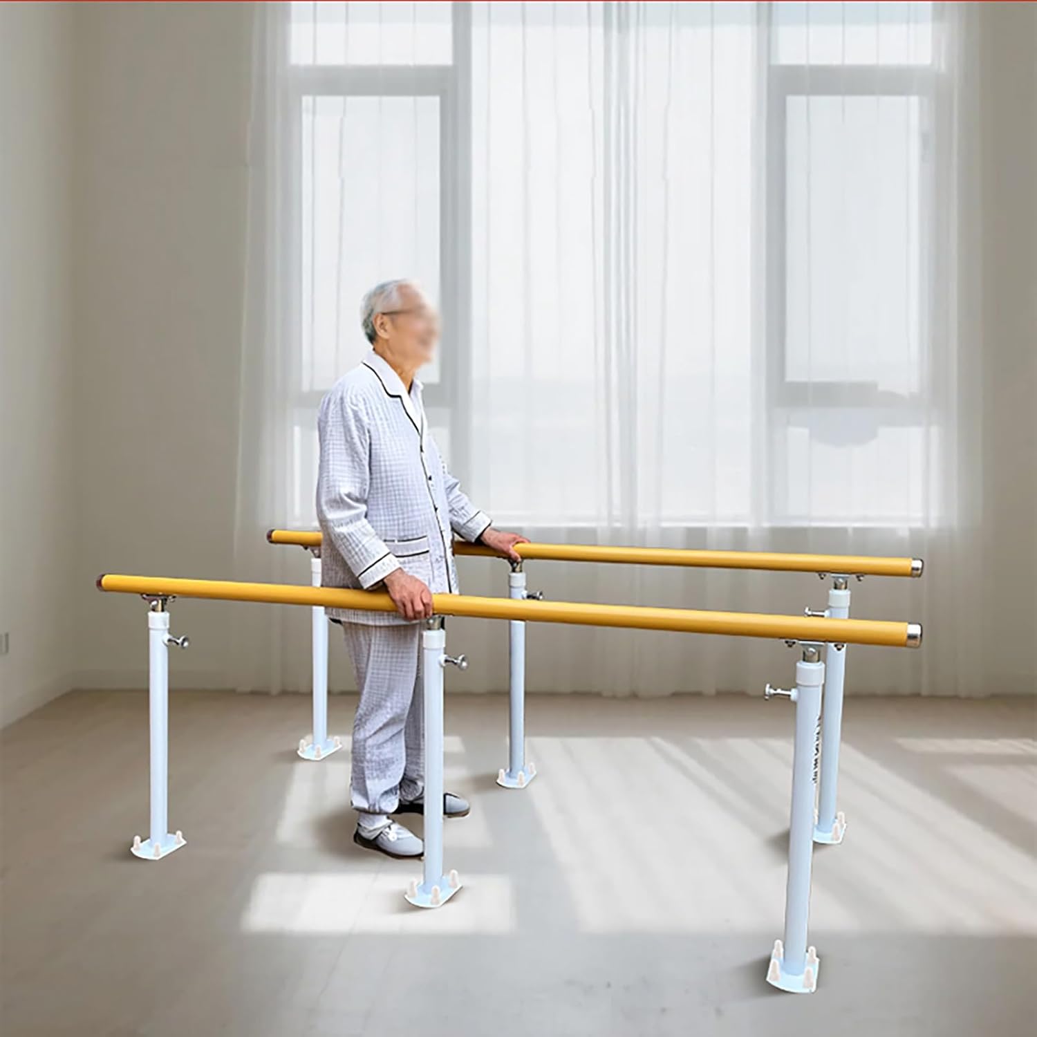 Amazon.com : 6.6ft Length, Height & Width Adjustable Parallel Bars ...