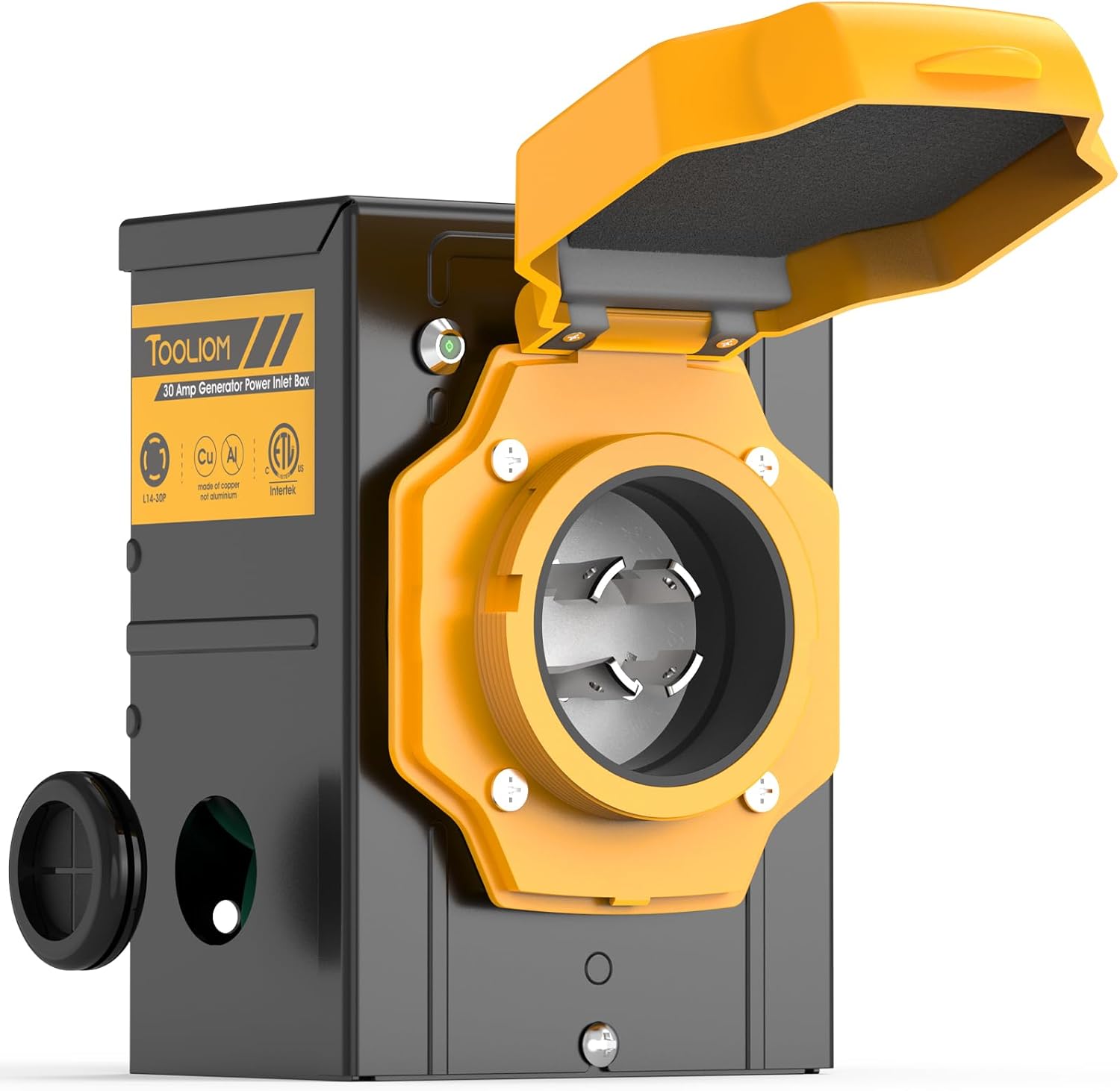 Amazon.com: TOOLIOM 30 Amp Generator Inlet Box, NEMA L14-30P Power ...