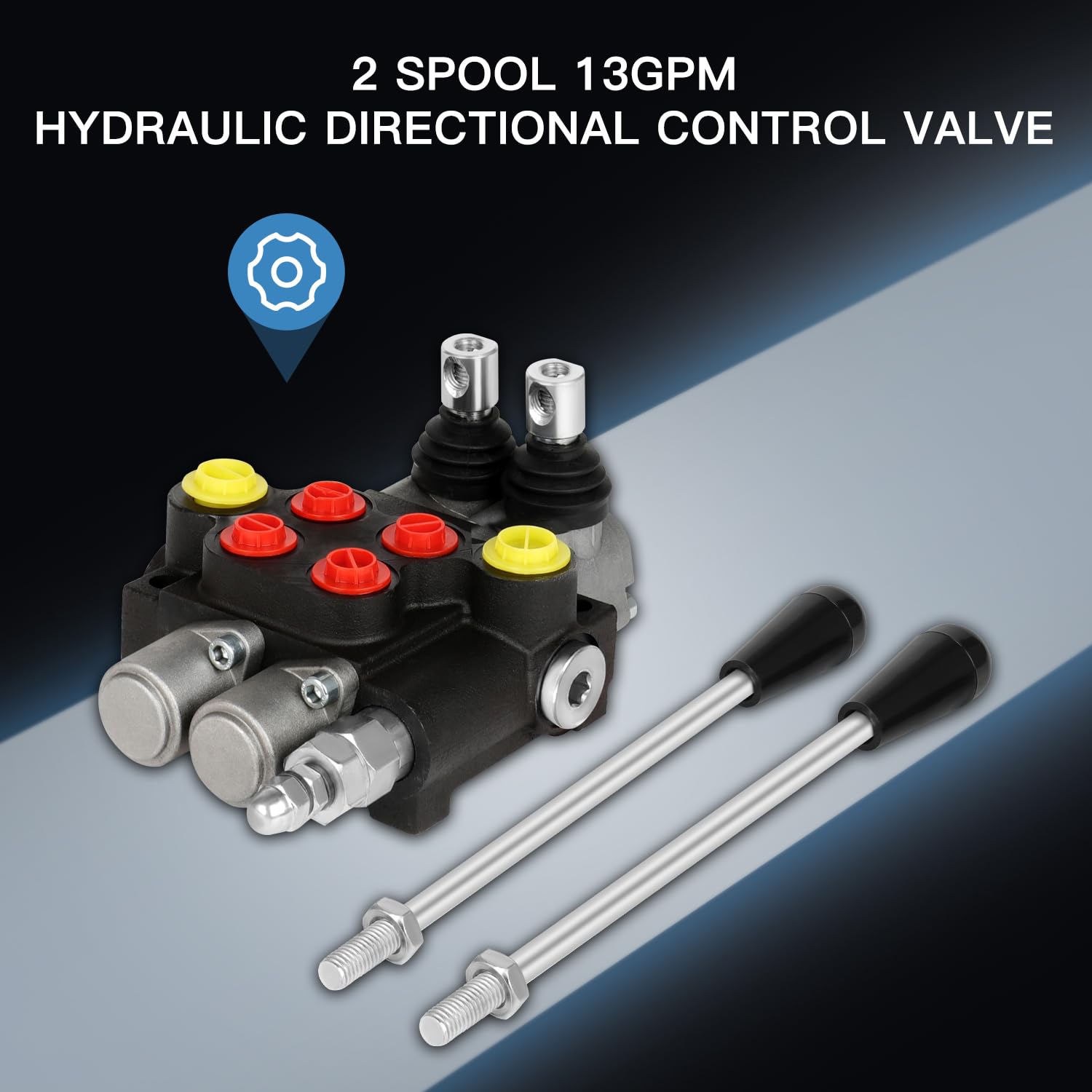 Snapklik.com : Hydraulic Flow Control Valve 2 Spool 13 GPM Hydraulic ...