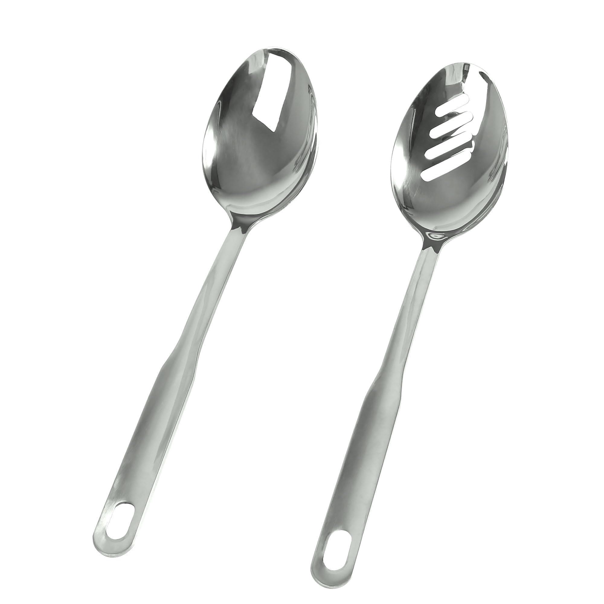 Amazon.com: IMEEA 12.8-Inch Cooking Spoon set SUS304 Stainless Steel ...