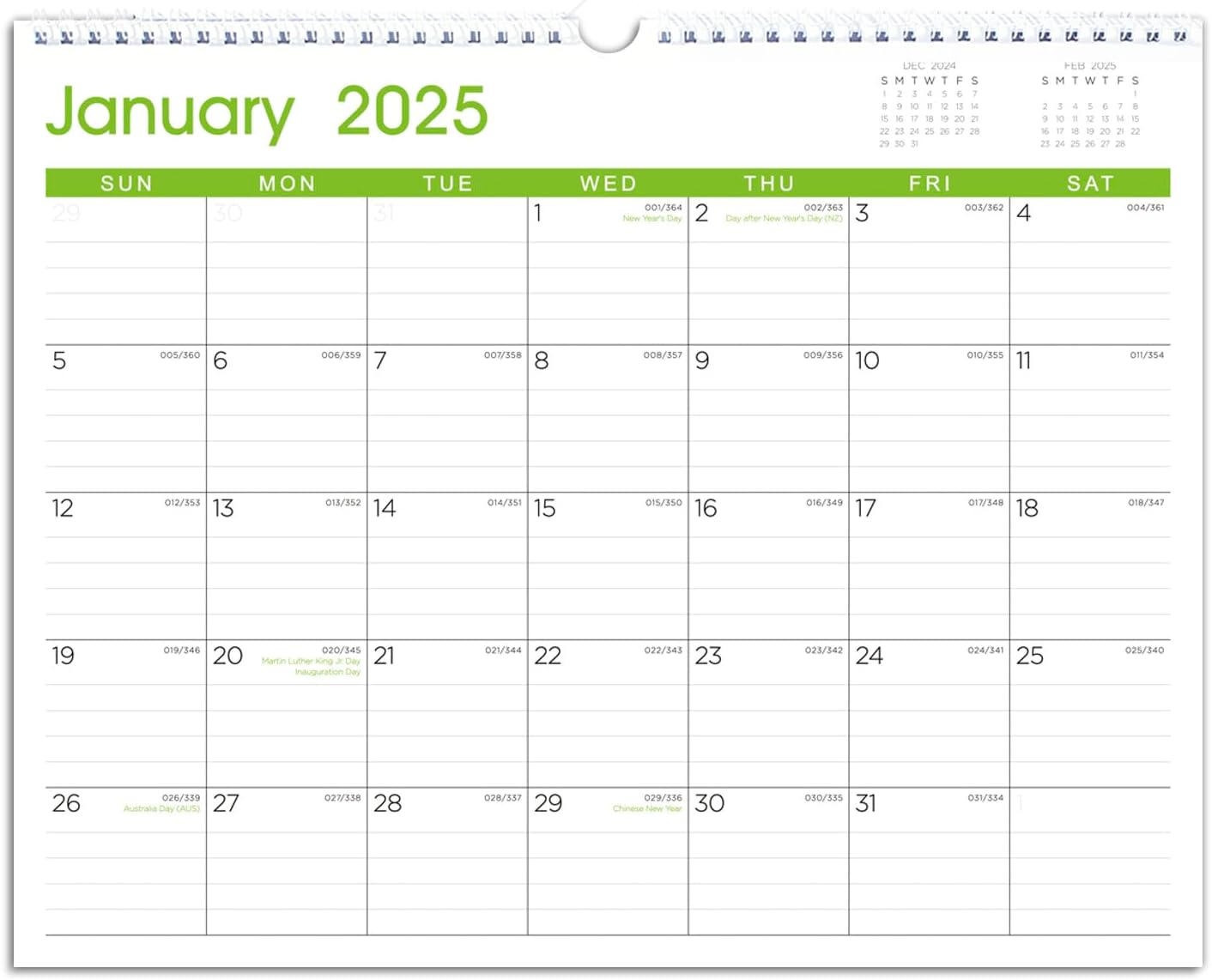 Amazon.com: 2025 Wall Calendar - 2025 Calendar for Wall, 14.6" x 11.5 ...