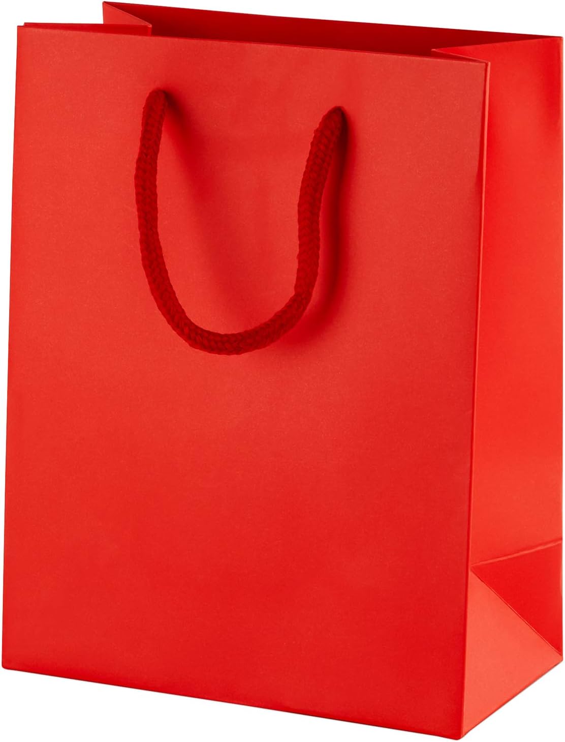 Thepaperbagstore 15 Red Luxury Matt Laminated Paper Bags with Rope ...