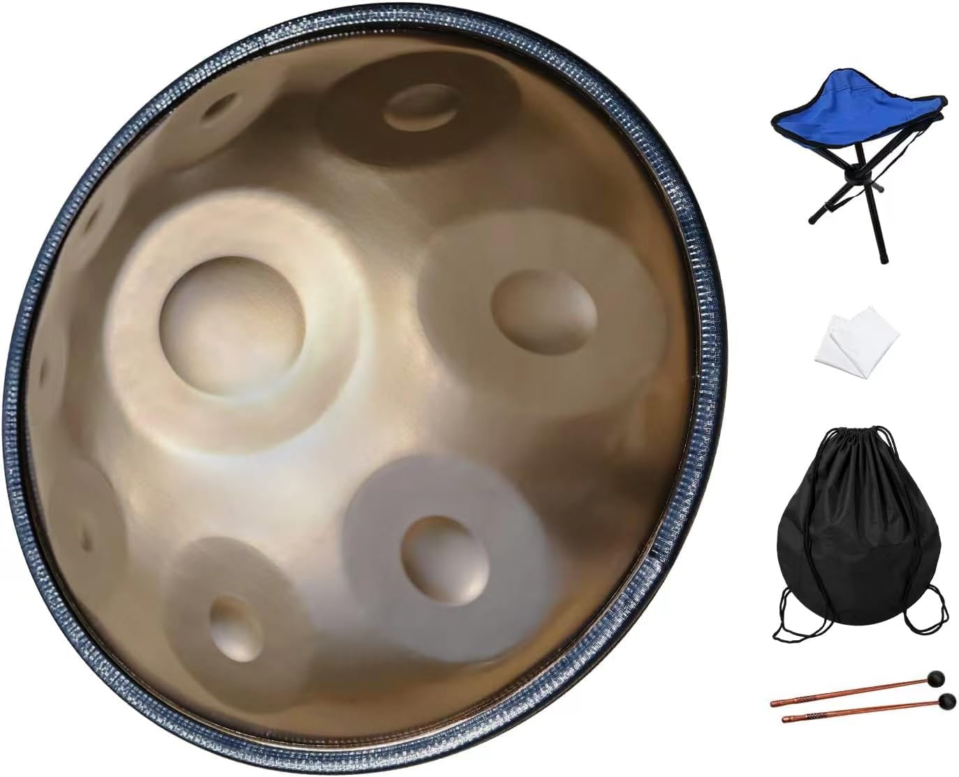 Tambour À Main En Acier De 22 Pouces, Instrument À Tambour Handpan ...