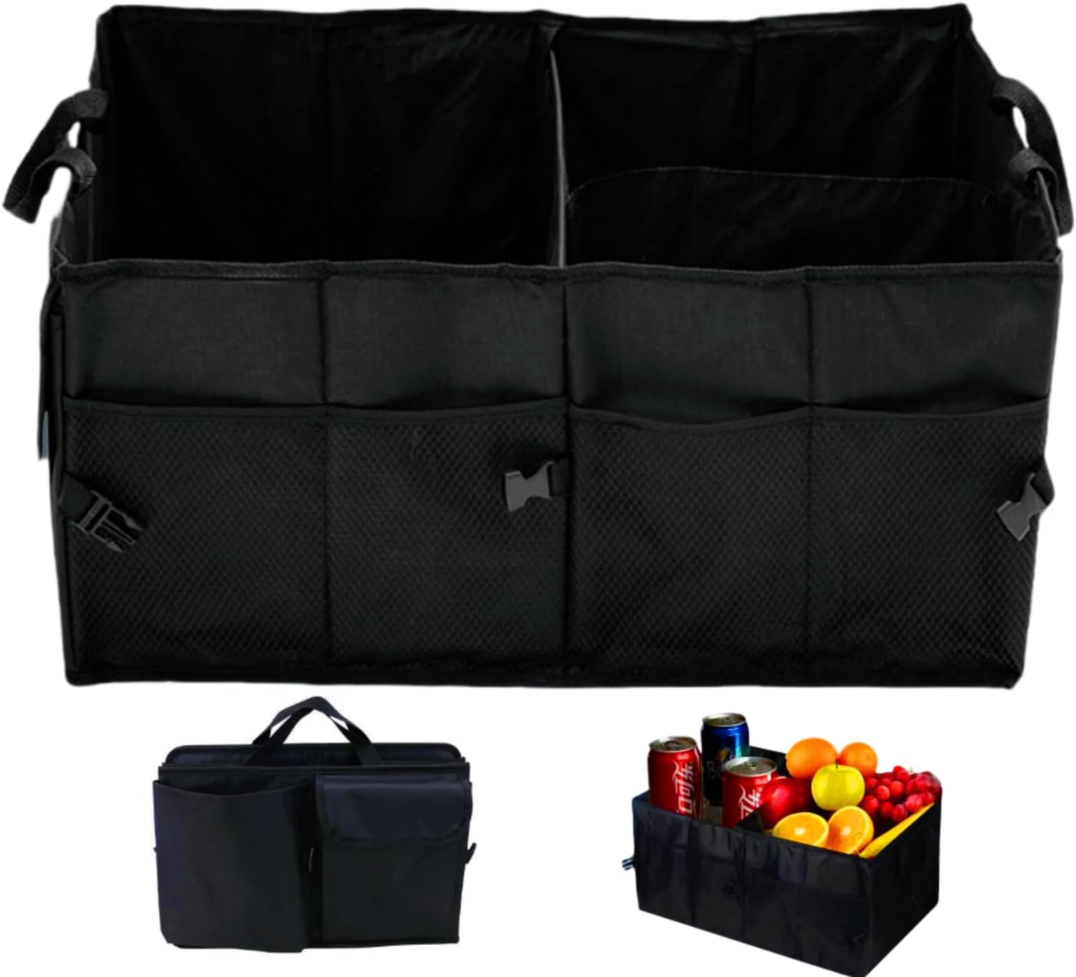 GCFTIFF car boot organiser storage - 52L Large Capacity Collapsible ...