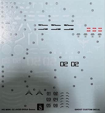 Amazon.co.jp: Water Transfer Decal for HG 1 144 Yakt Doga Guinee Gas ...