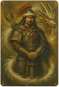 Amazon.com: Historical Poster of Emperor Genghis Khan Founder of The ...
