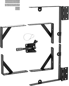 Happybuy Gate Corner Support Bracket, Anti-Sag Gate Frame Hardware Set ...