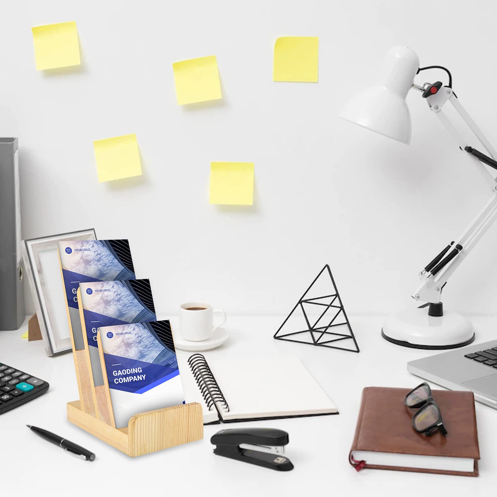 Snapklik.com : 3-Tier Pine Wood Literature Holder Pamphlet Display ...