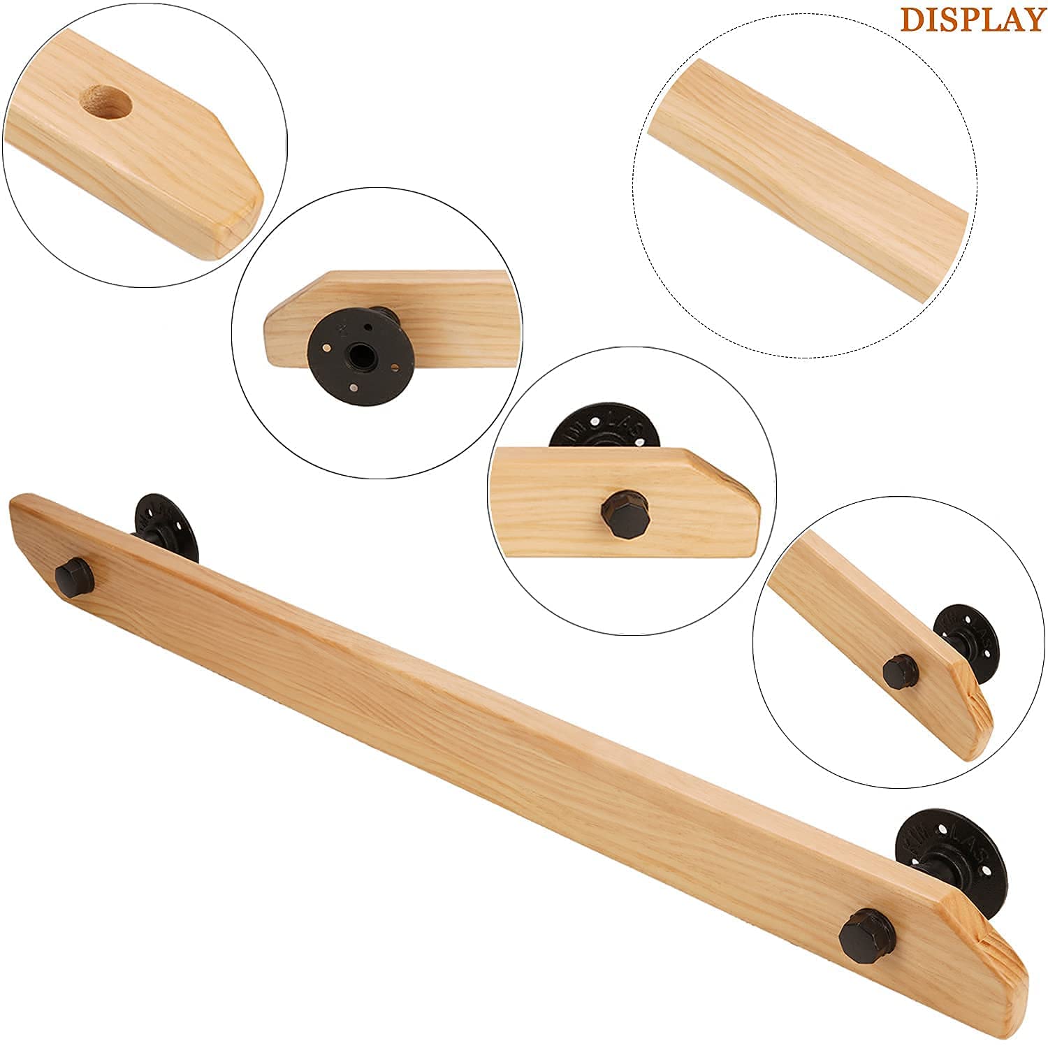 Nisorpa 3.3ft Stairs Wood Handrail Kit for Indoor Stairs Railing - Non ...