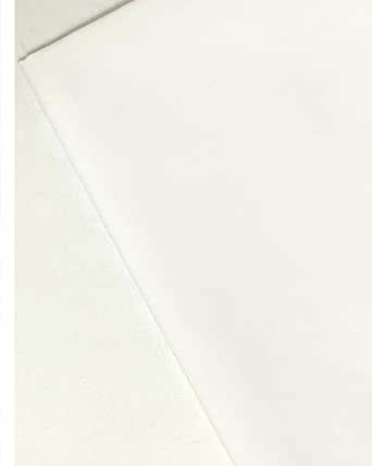 Plain White Fabric - 45 inch / 112 cm Wide - for Dressmaking, Art ...