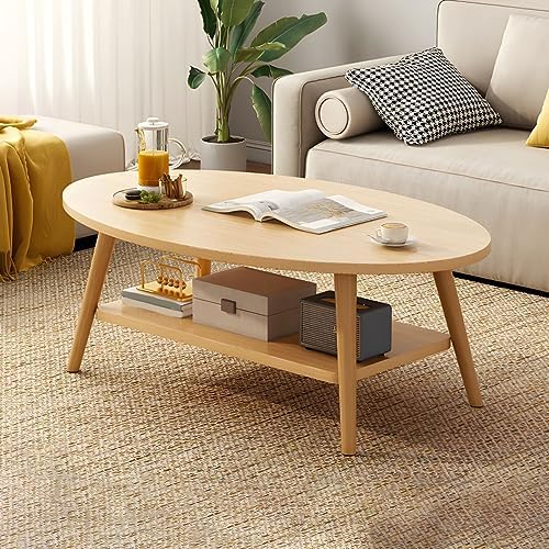 Amazon.com: KWOKING Wooden Single Coffee Table Standard Coffee Cocktail ...