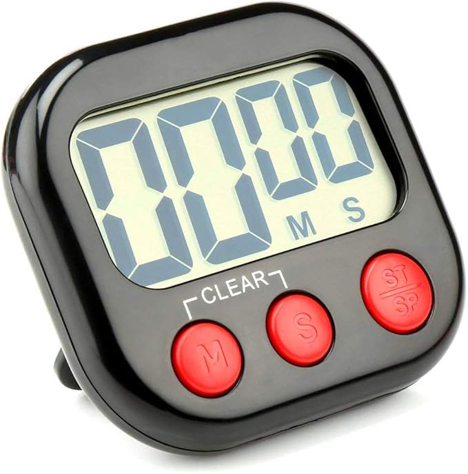 Amazon.com: 2 Pack Digital Kitchen Timer Big LCD Screen Loud Alarm ...