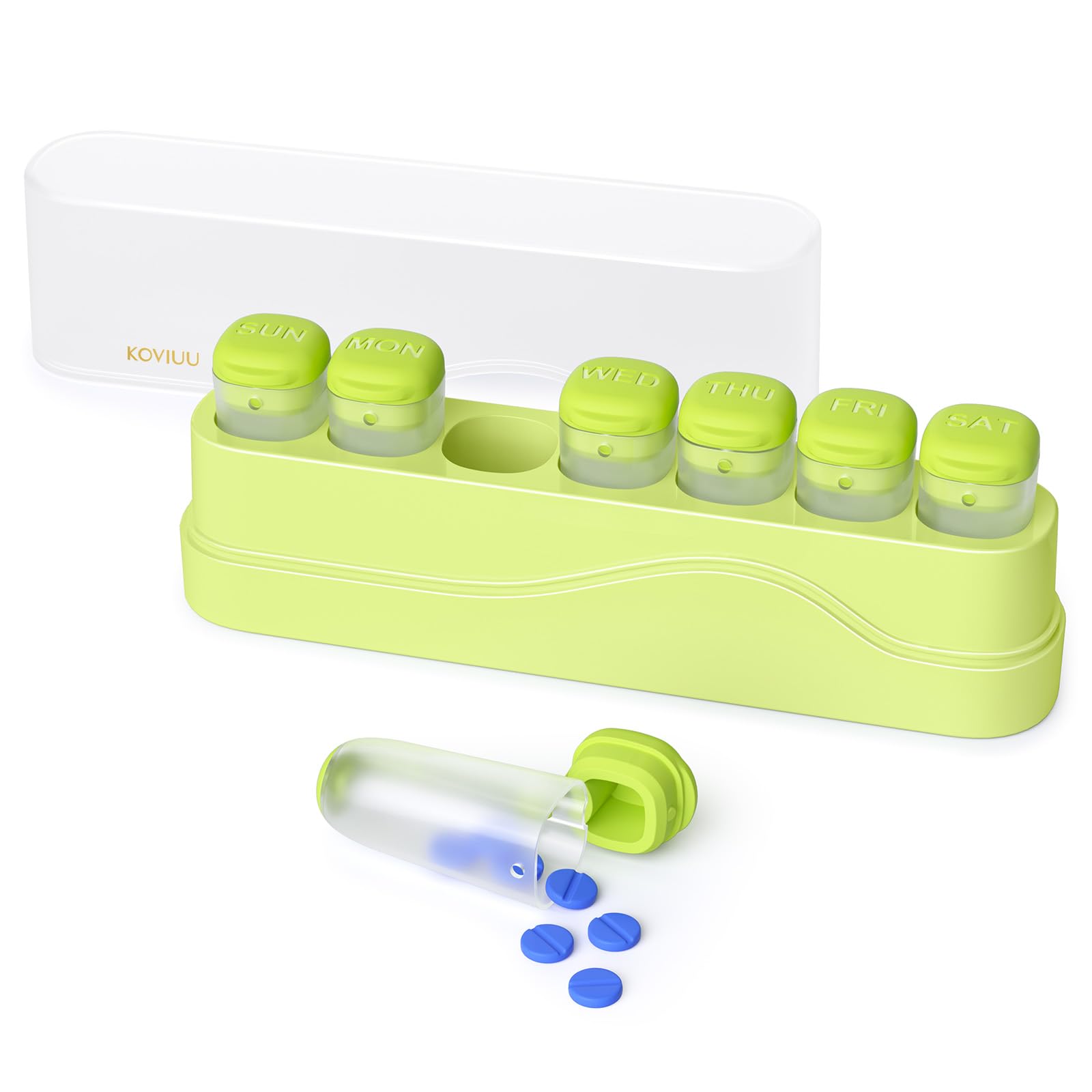Amazon.com: Weekly Pill Organizer 1 Time a Day, KOVIUU Removable Pill ...