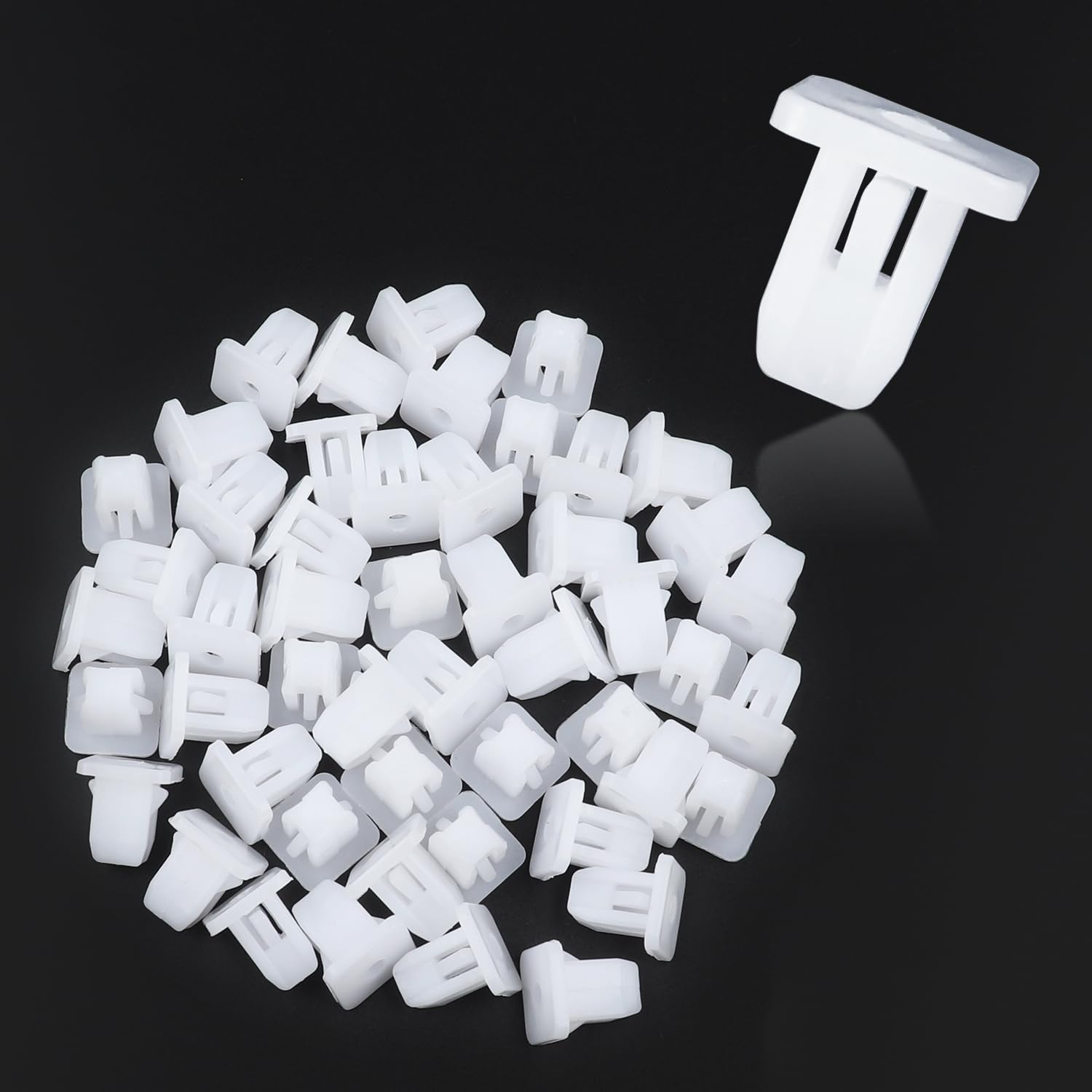 Amazon.com: 50PCS Car Bumper Clips,Square Plastic Clips White ...