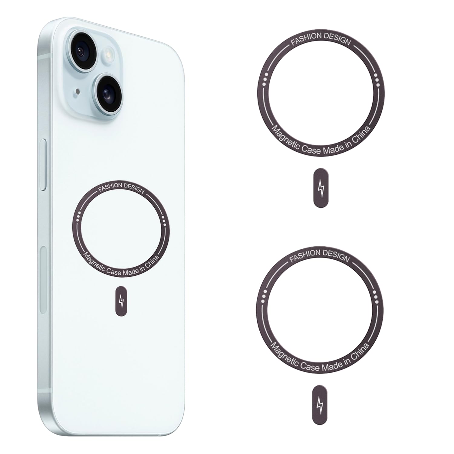 Amazon.com: Magnetic Ring for Phone Case 2pack，Universal Magnetic Ring ...