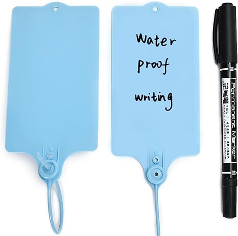 Amazon.com : LeadSeals 100 Plastic Tags Shipping Tags Water Proof Tags ...