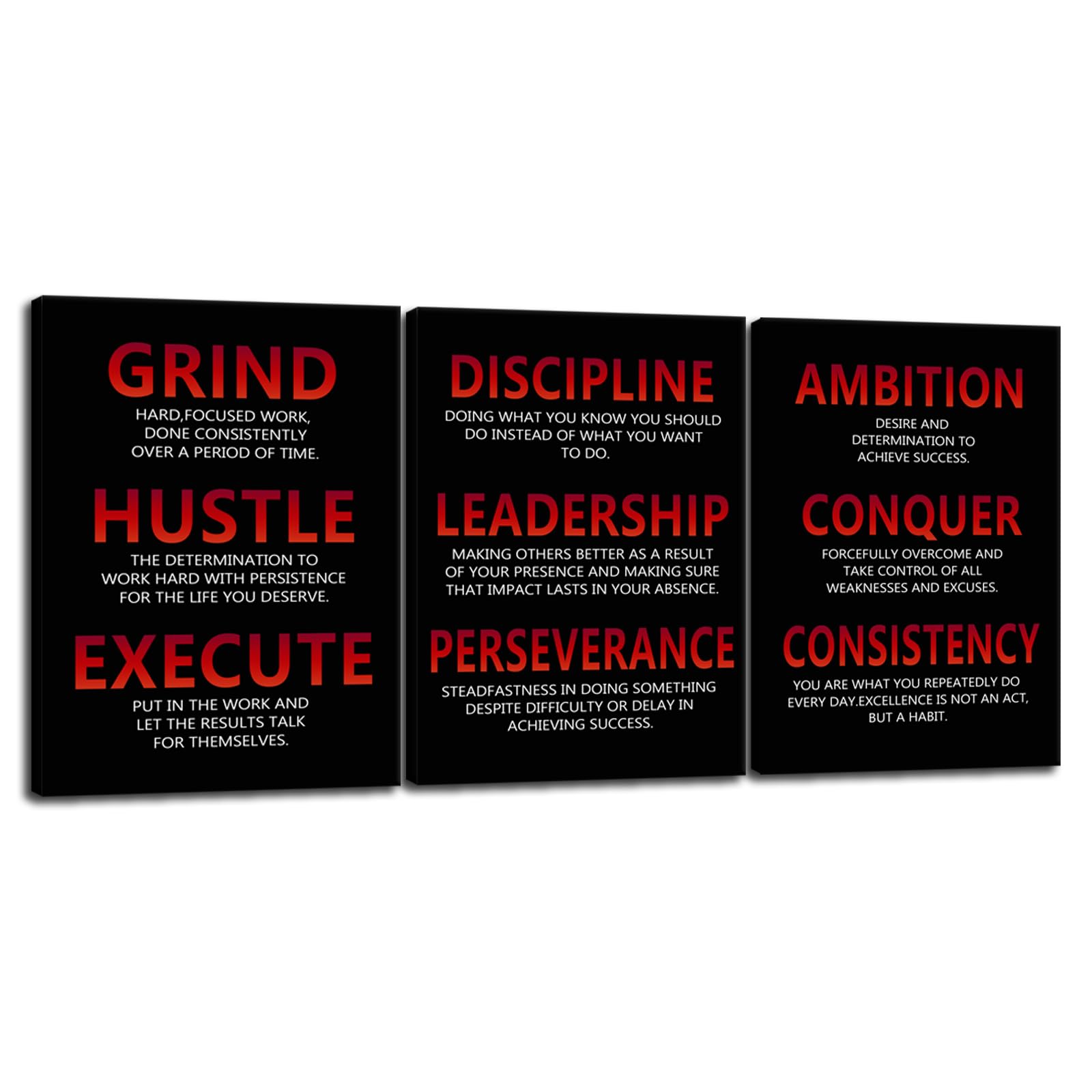 Amazon.com: Inspirational Canvas Print Wall Art Motivational Picture 3 ...