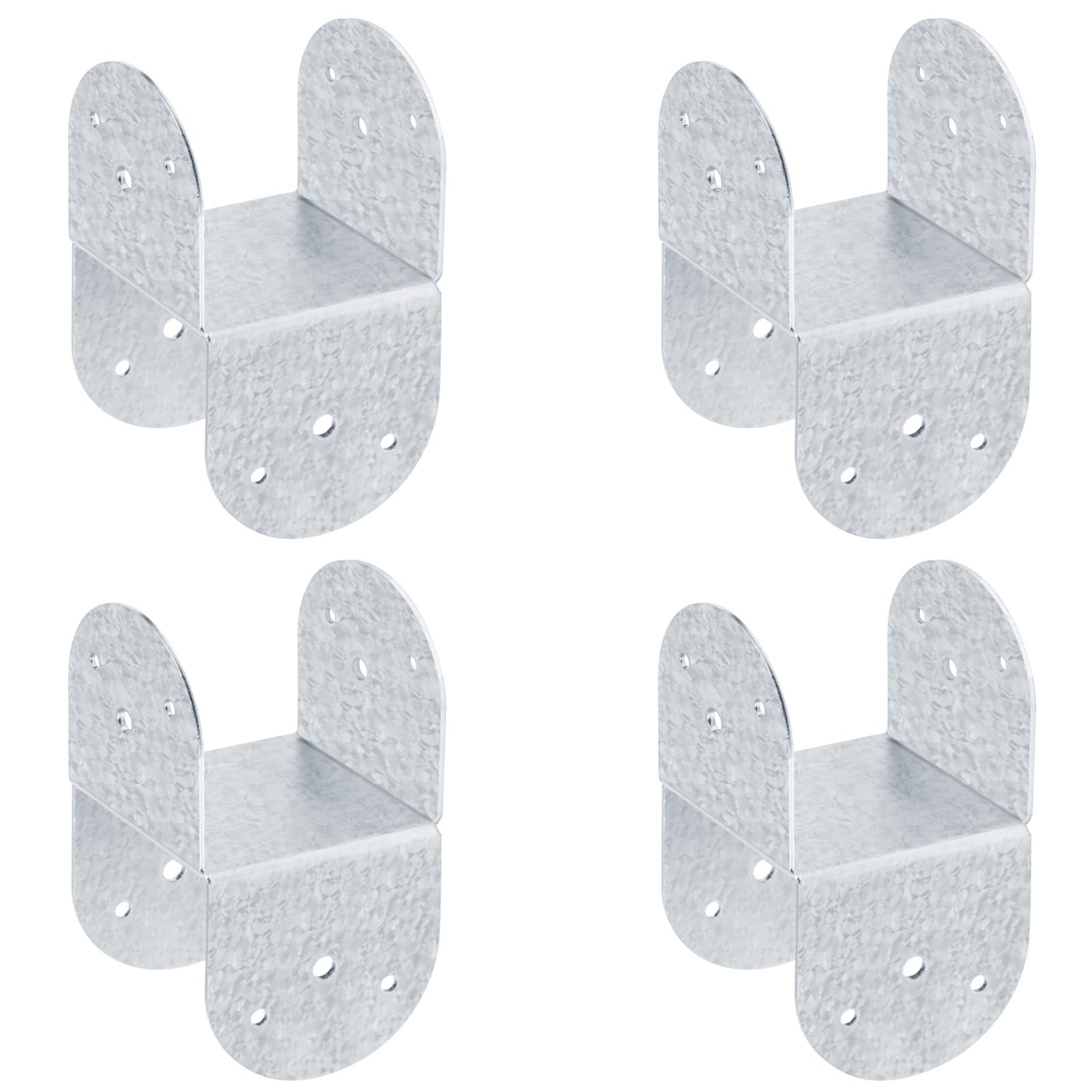 Snapklik.com : 4 Pcs 4x4 Post Caps Tie Bracket,14 Gauge Post Base Steel ...