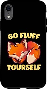 Amazon.com: iPhone XR Funny Furry Fandom Fursona Fursuit Fox Go Fluff Yourself Case : Cell ...