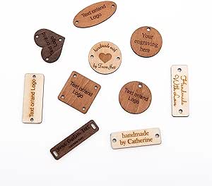Personalised Tags for Handmade Items,Custom Wooden Name Tag ...