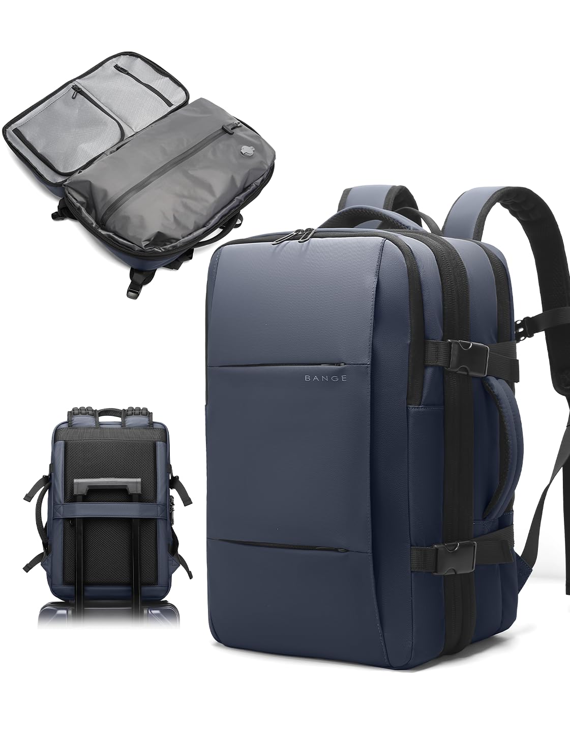 Amazon.com: BANGE Airback Backpack with Anti-Theft Vacuum Compression ...