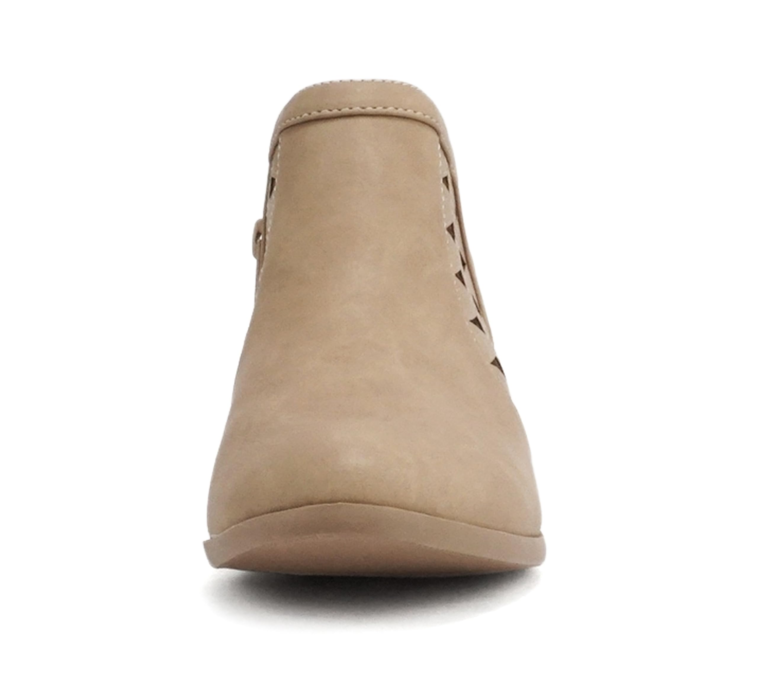 Snapklik.com : Soda CHANCE Womens Perforated Cut Out Stacked Block Heel ...