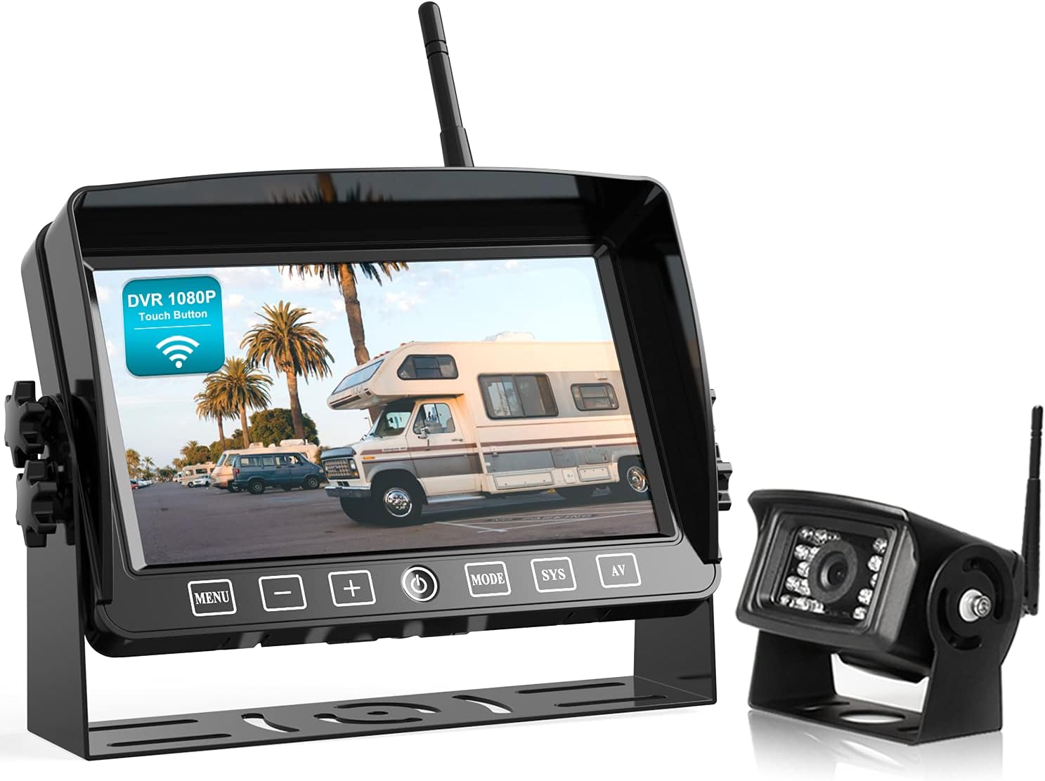 Amazon.com: Fookoo 1080P Wireless Backup Camera System with Recording ...