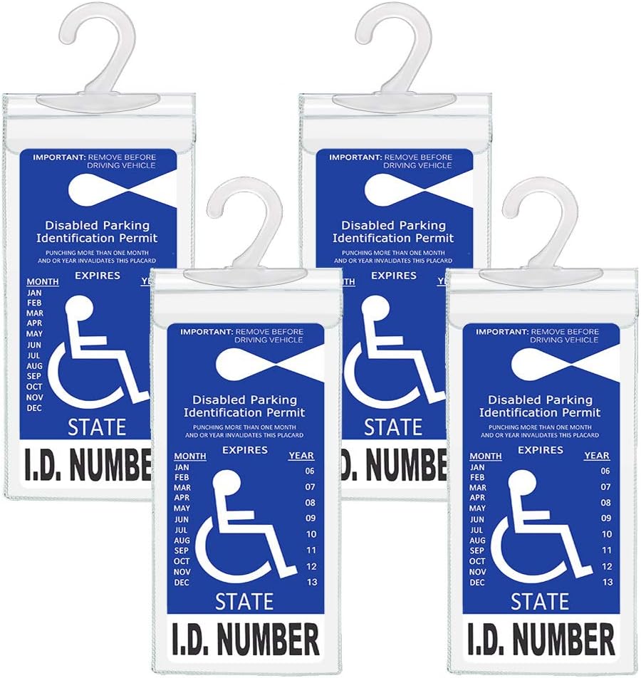Amazon.com: Handicapped Parking Placard Holder - Disabled Placard ...