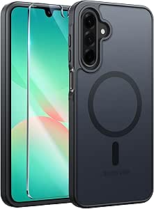 Amazon.com: FNTCASE for Samsung Galaxy A26-5G Case: Magnetic Translucent Matte Shockproof Slim ...