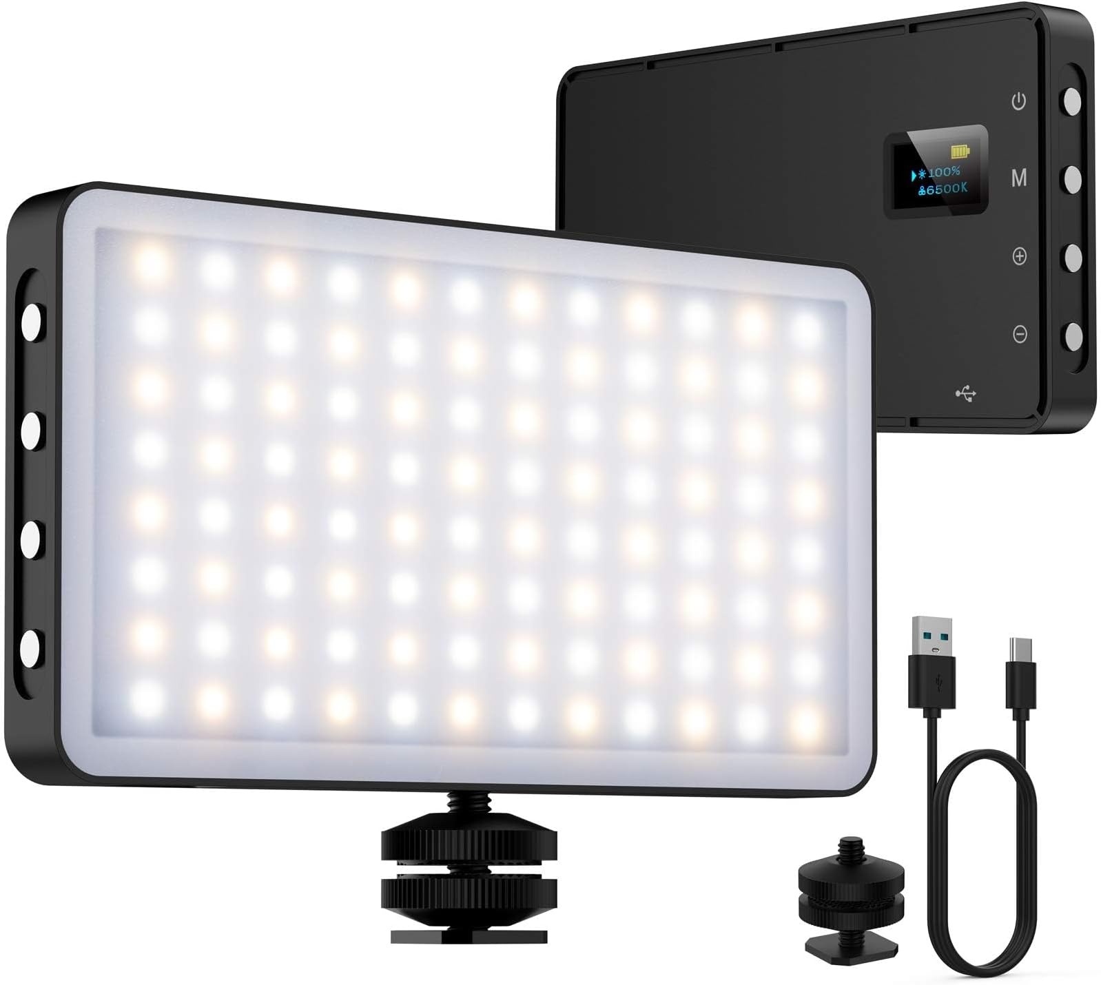 NinkBox Luz LED Cámara, Luz de Vídeo 96 LED Regulables Superluminosos ...
