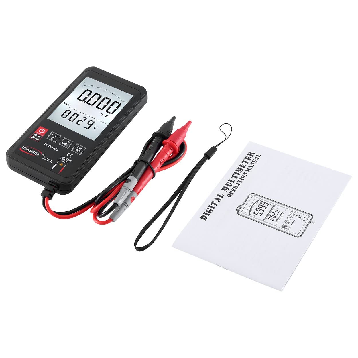 Buy Multimeter,Digital Multimeter 128A Smart Touch Screen Dc Analog Bar ...