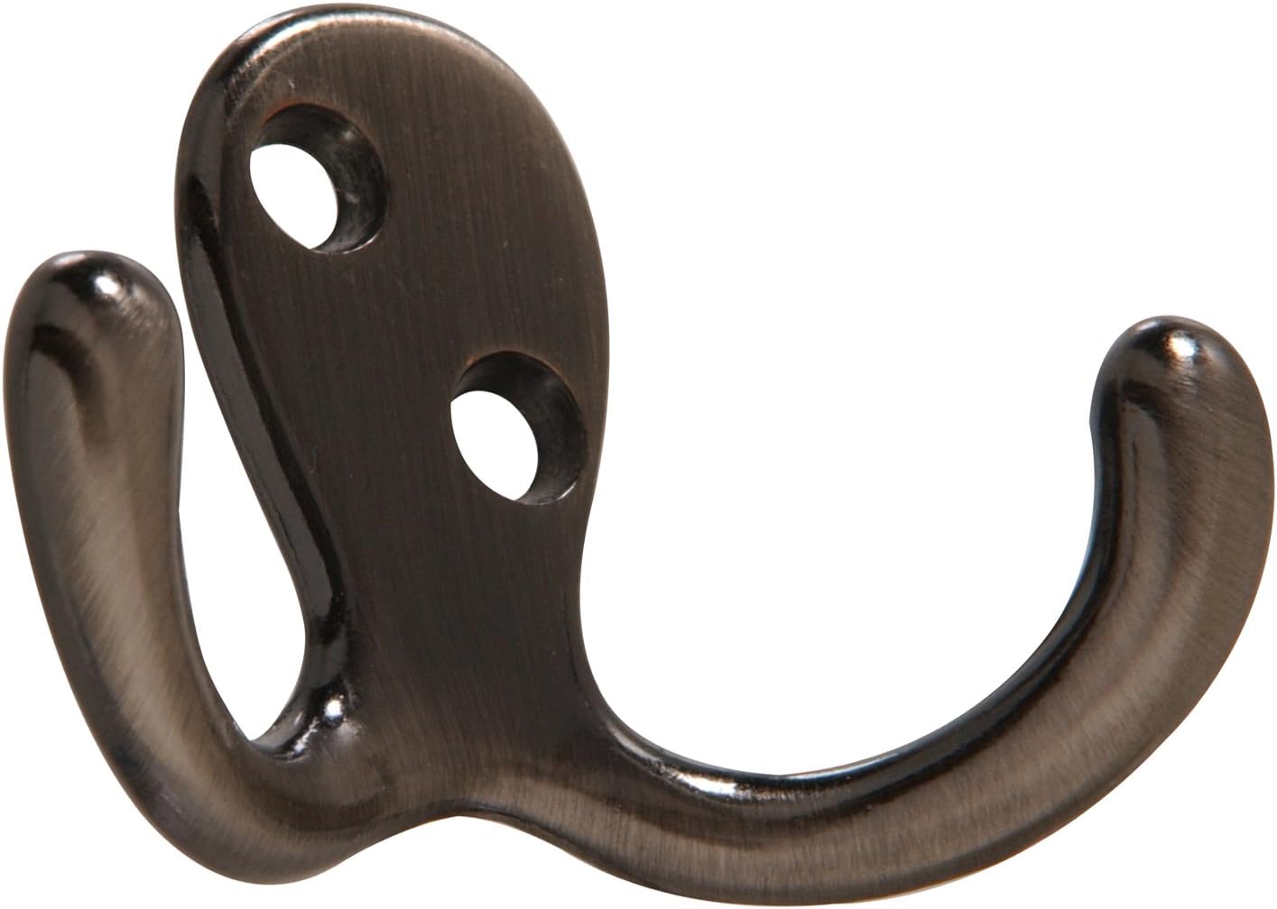 Amazon.com: Hardware Essentials 852297 Double Clothes Hooks Satin ...