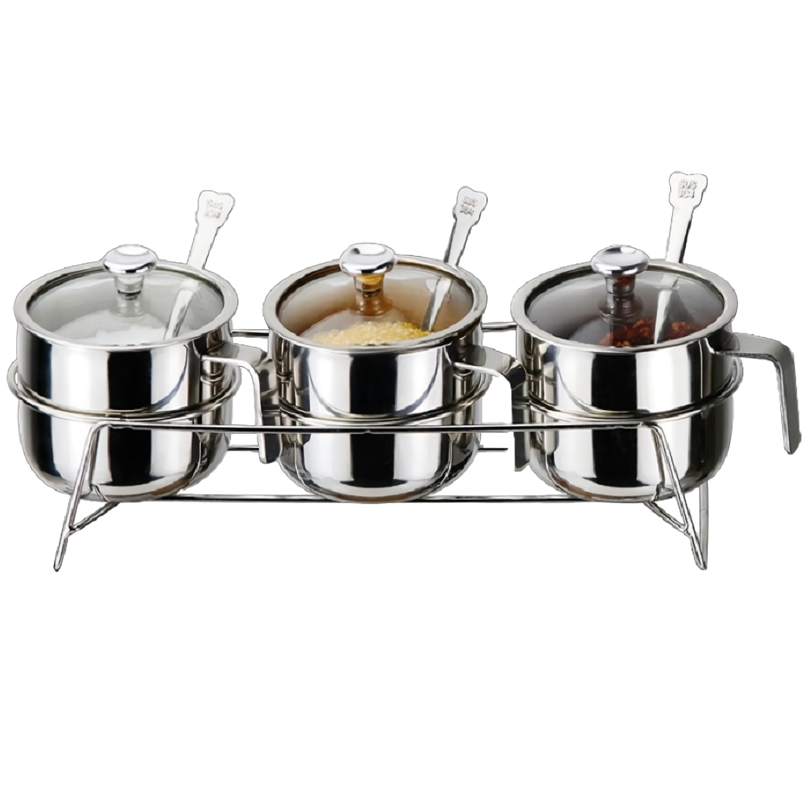 Amazon.com: Minghezhi Salt Sugar Container Set, 4PCS Thick 304 ...