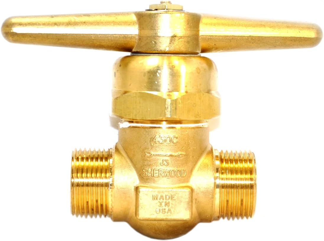 NEW BRASS MASTER SHUT-OFF VALVE 1" X 1" NPSM MALE 430C-F : Amazon.co.uk ...