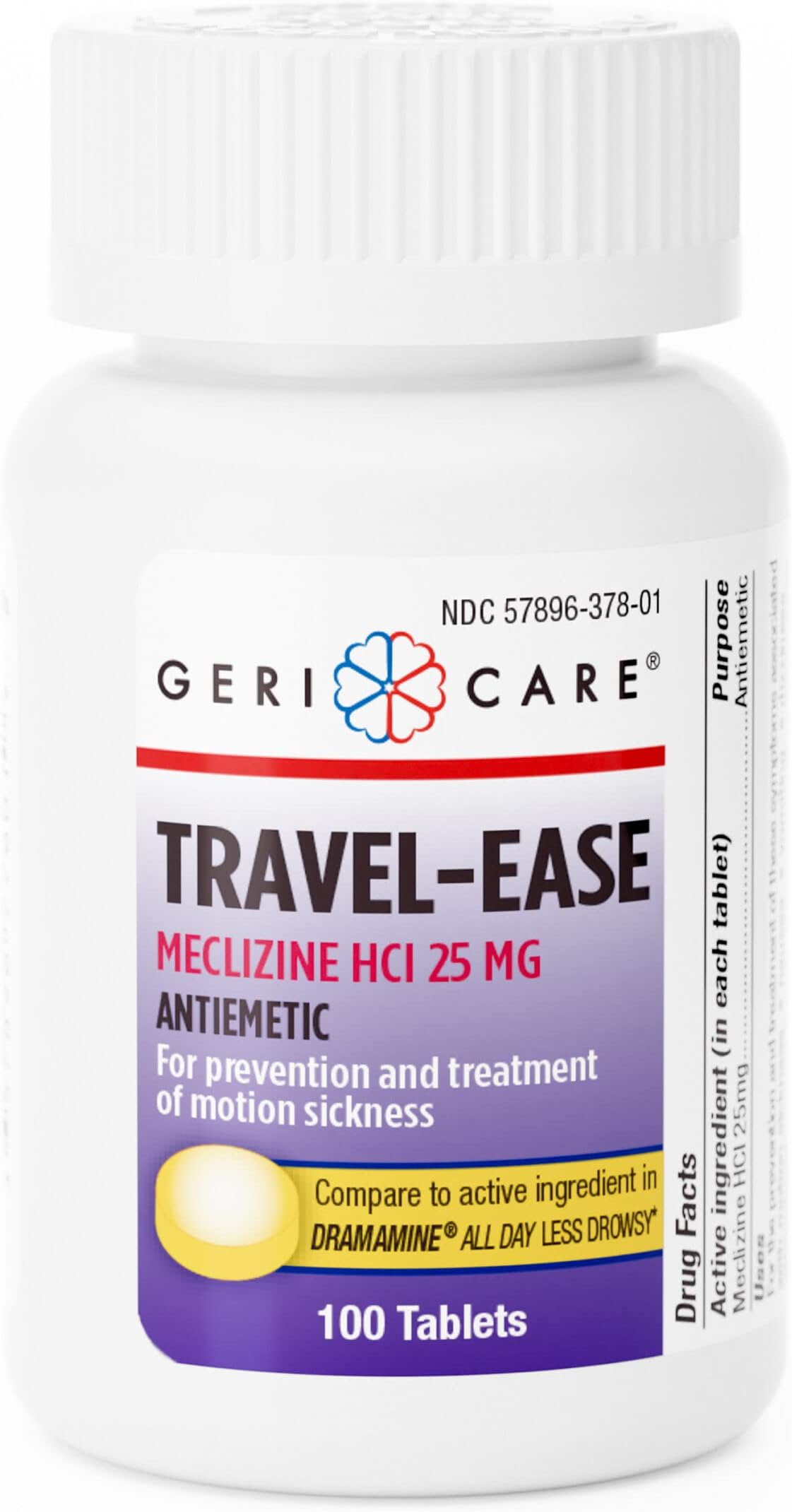 Amazon.com: Meclizine HCL 25mg Generic For Bonine Chewable Tablets 100 ...