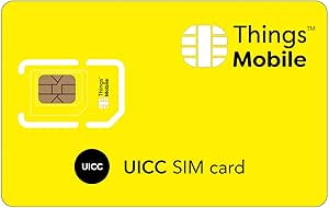 Carte SIM UICC pour IOT et M2M - Things Mobile - avec Couverture Mondiale et réseau Multi ...