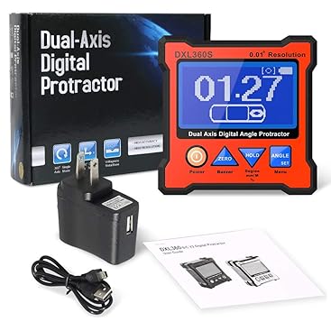 Digital Protractor DXL360S Digital Level Box GYRO + Gravity 2 in 1 ...