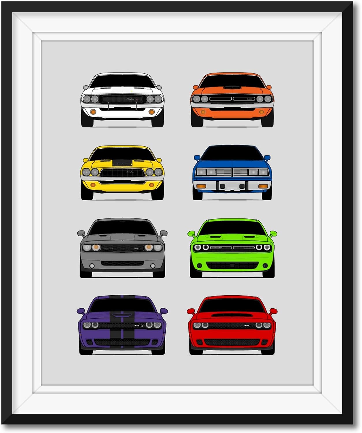 Amazon.com: Custom Car Posters Handmade Poster compatible with Dodge ...