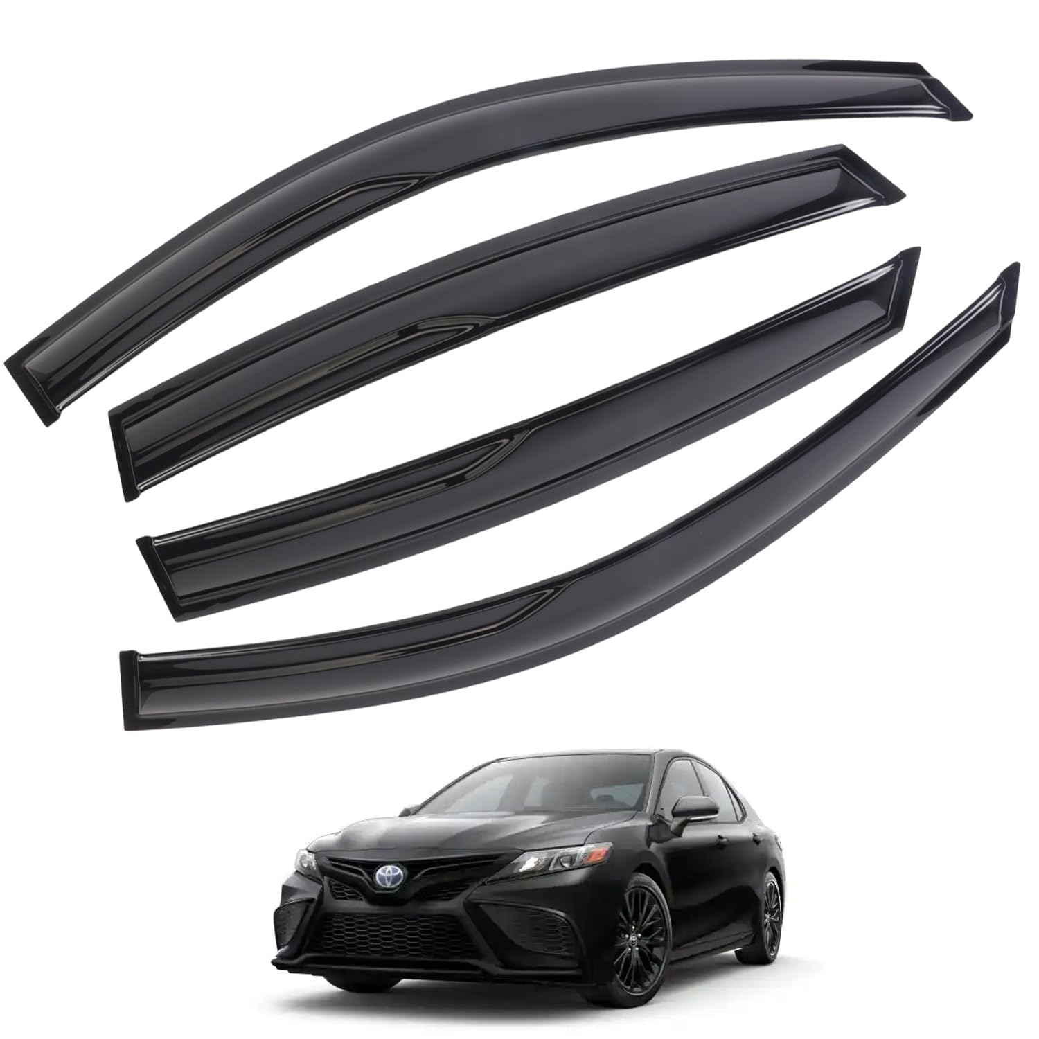 Amazon.com: MUCO Rain Guards Window Deflector Visor 4Pcs for Toyota ...