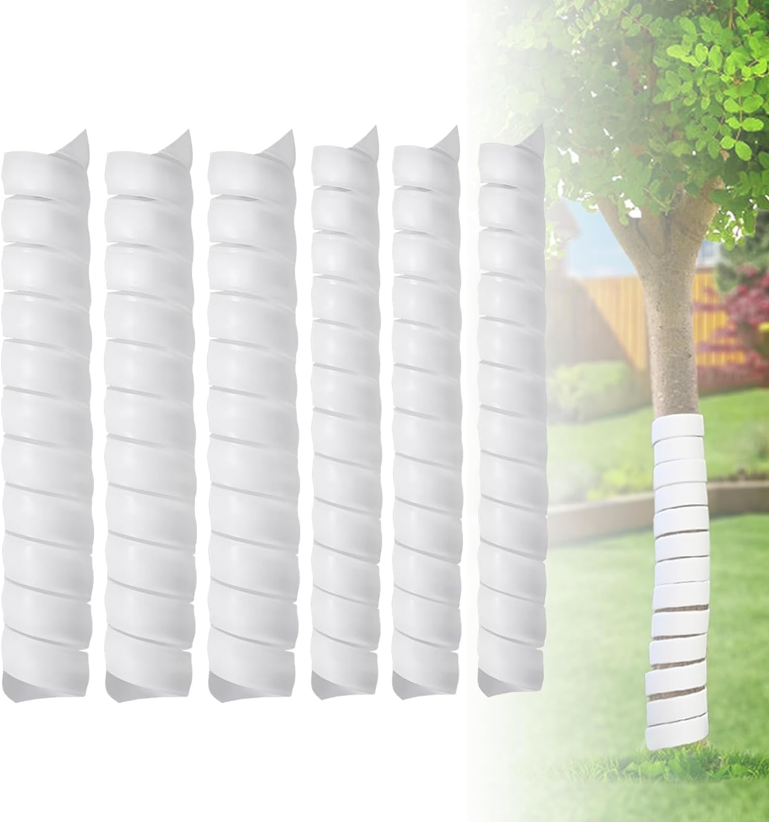 Amazon.com : MYSENLAN Tree Trunk Protector,Spiral Tree Guards for ...
