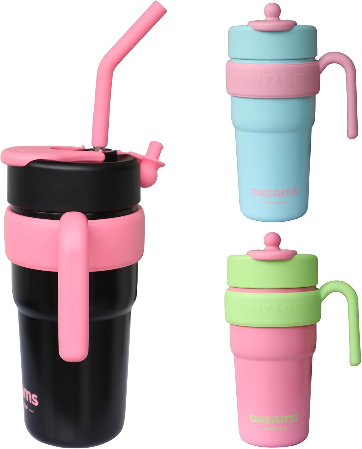 Amazon.com | UOPBYEA 26 oz Stanley cup with Handle and Straw Lid ...