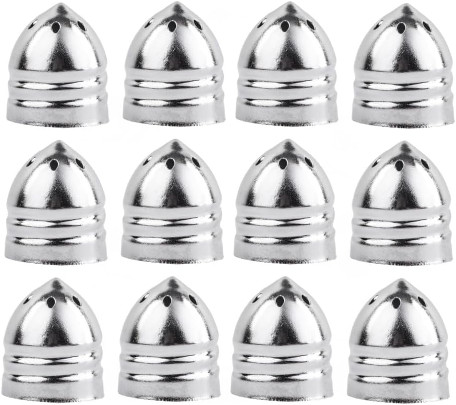 Amazon.com: Soro Essentials- Set of 12 Chrome Plated Shaker Top Lid ...