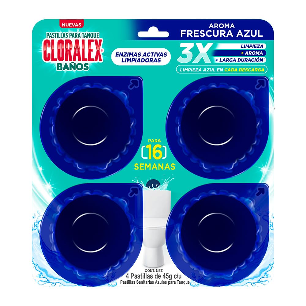 Cloralex Pastillas para tanque Intank Azul 4Pz : Amazon.com.mx ...